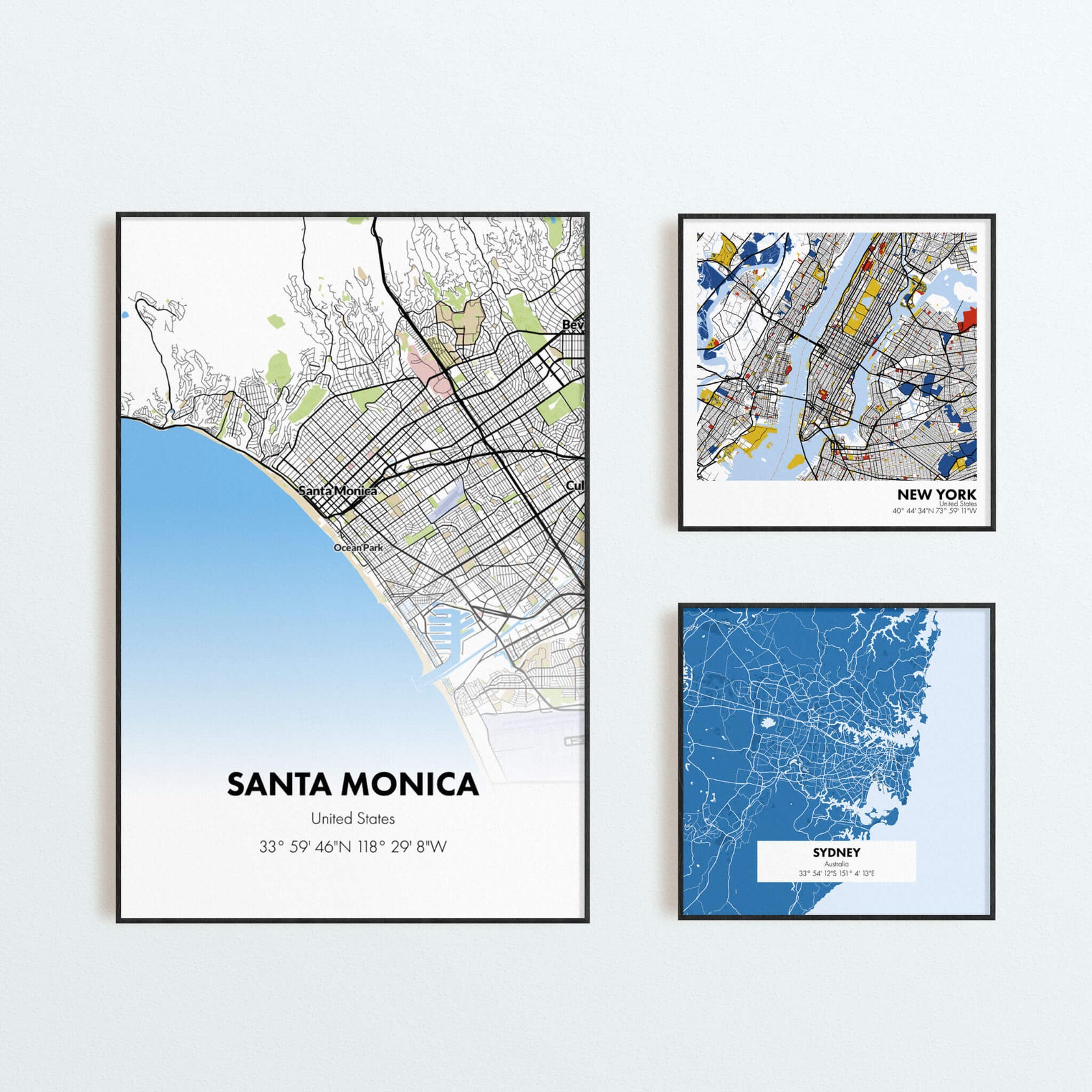 Personalised Map Print | Custom Map Gift Any Location | Print Frame Co